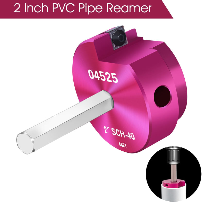 PVC Fitting Saver 2-Inch Head,PVC Reamer,2" PVC Pipe Reamer with 3/8-I– NewNest Australia