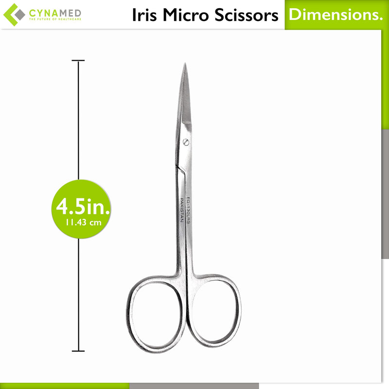 Cynamed Iris Micro Dissecting Precision Lab Scissors, Fine Point Strai– NewNest Australia
