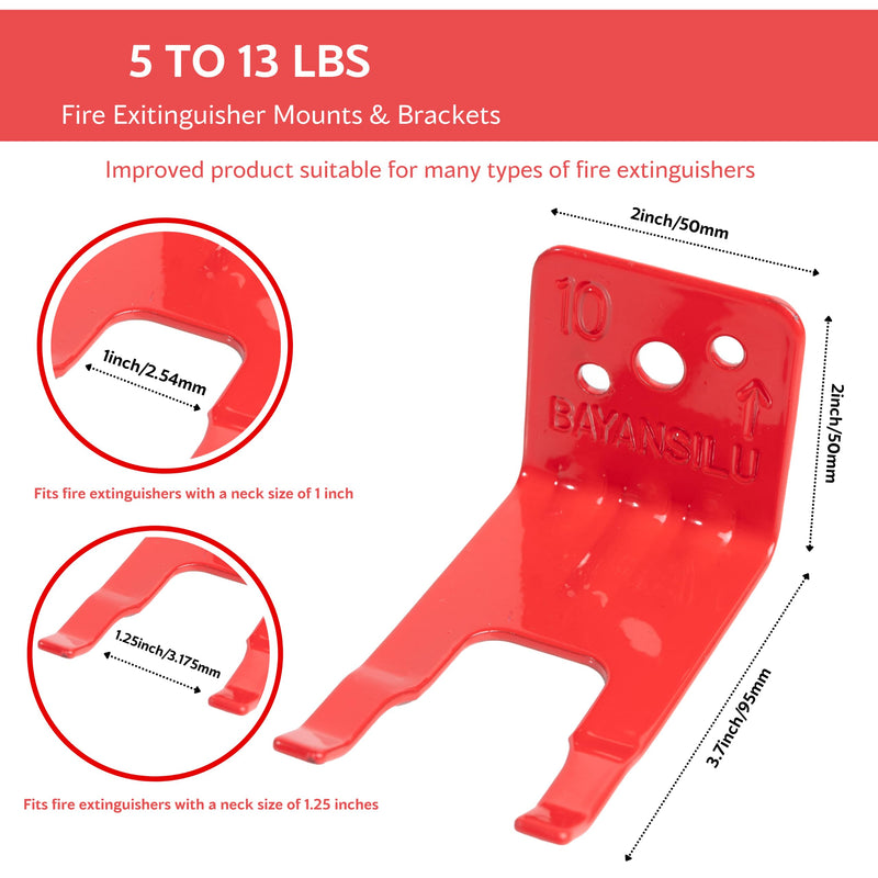 4 Pack Universal Fire Extinguisher Bracket, Fire Extinguisher Mounts &– NewNest Australia