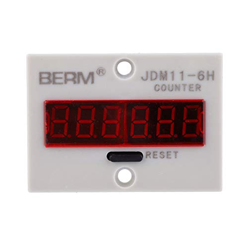 JDM11-6H Electronic Counter 6 Digits LED Digital Display Counter Relay ...