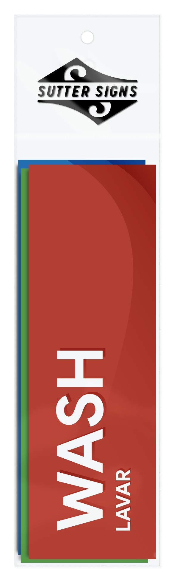 Wash Rinse Sanitize Sink Labels | 3 Compartment Sink Sticker Signs for ...