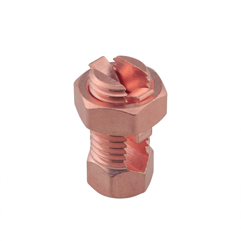 4PCS Split Bolt Connector Copper Grounding Clamps Superior Strength Sp ...