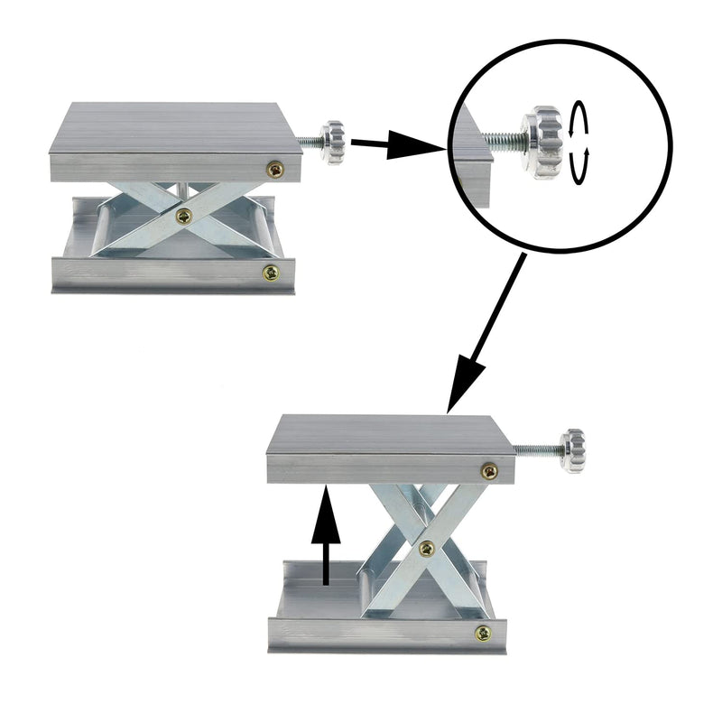 E-outstanding Adjustable Aluminum Alloy Rack Scissor Lab Lifter Lab Ja ...