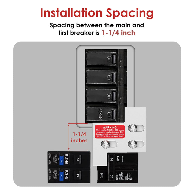 Generator Interlock Kit for General Electric GE 150 and 200 Amp Panels ...