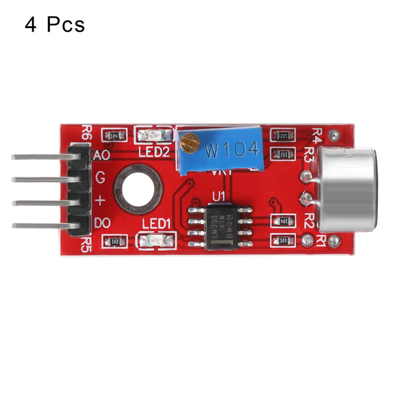 MECCANIXITY 4 Pcs Microphone Sound Sensor KY-037 Voice Detection Modul ...