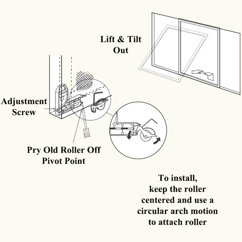 4 Pack Sliding Screen Door Tension Spring Fits for Arcadia Style Rolle ...