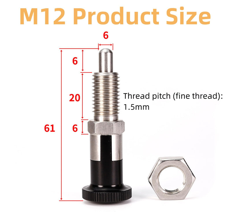 2PCS Stainless Steel Plunger Pin Tool Chest Toolbox Locking Plunger Ha ...