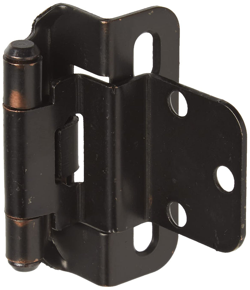 Amerock Cabinet Hinge 3/8 inch (10 mm) Inset Hinge Oil Rubbed Bronze 2 ...