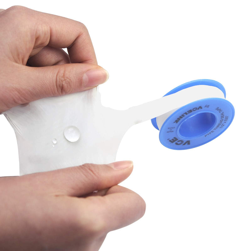 PTFE Plumbers Tape, VCELINK Teflon Water Sealant Thread Tape, 520" Len ...