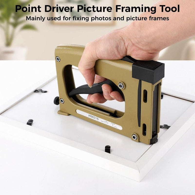 Point Driver for Pictures Framing with 1000 Staples, Picture Frame Sta ...