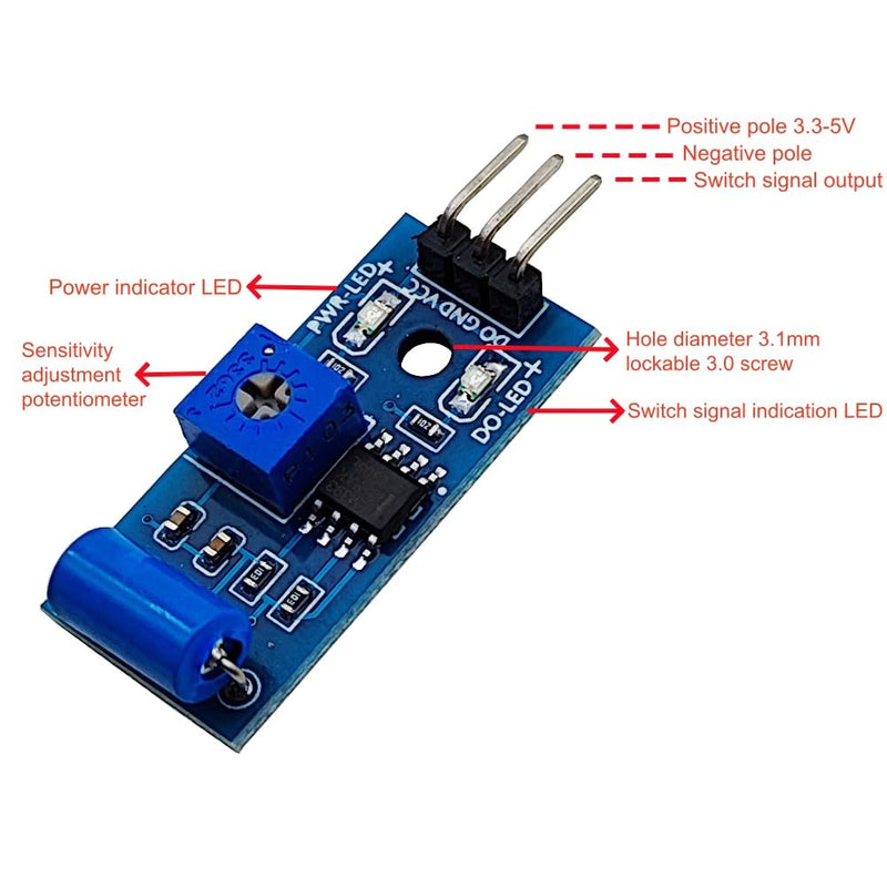 SW-420 Normally Close Vibration Sensor Vibration Switch Alarm Module C ...