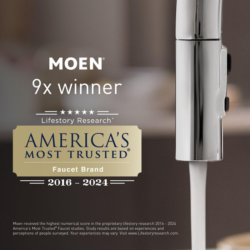Moen 3800 Tub Spout with Lift Rod Diverter, Threaded 1/2-Inch IPS Conn ...