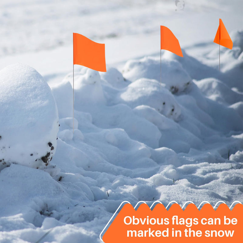 Marking Flags - 30 Pack Yard Flags 13x4x5 Inch Lawn Flags Markers Wire ...