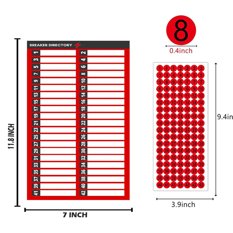 Breaker Panel Labels,11 Pcs Circuit Breaker Labels Electrical Panel La ...