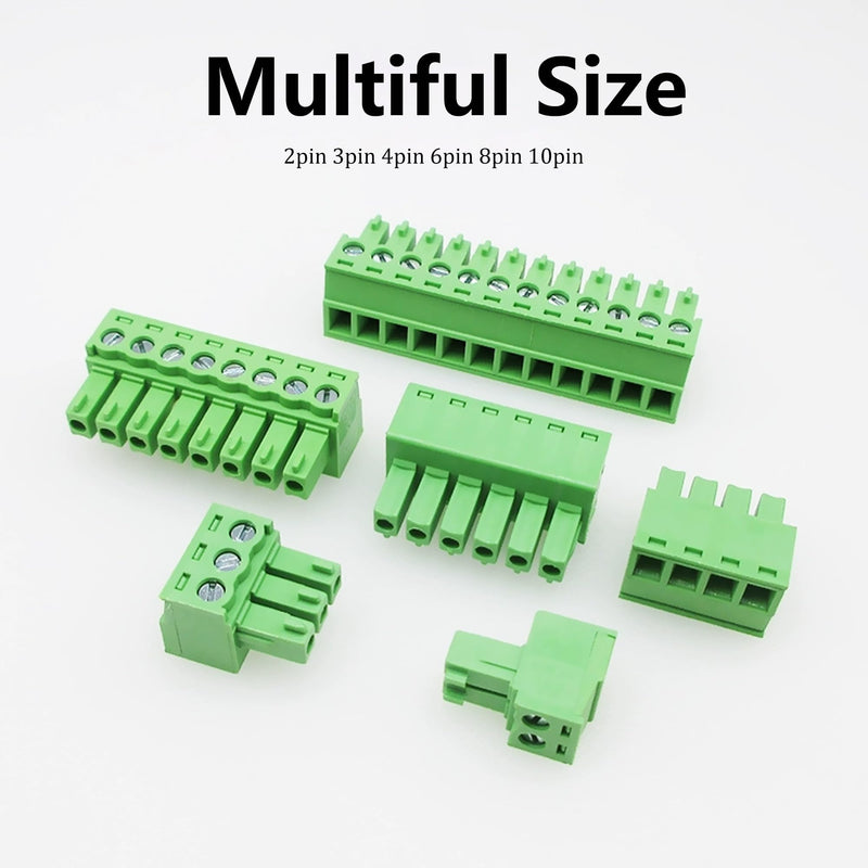 20 PCS 4 Pin 3.81mm Pitch Screw Terminal Block Connector for 28-16AWG ...