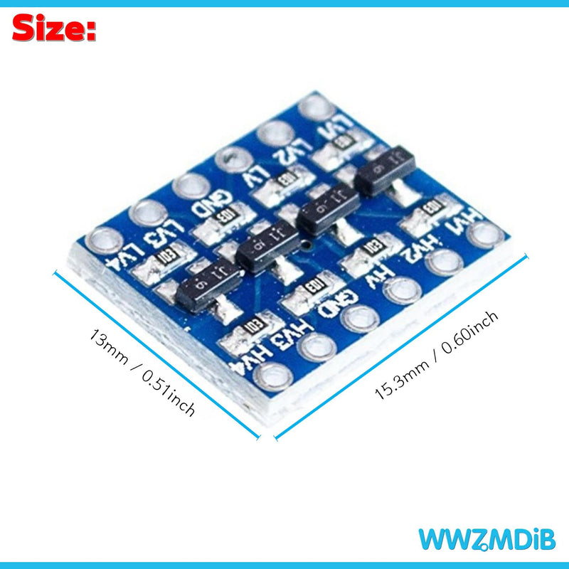 WWZMDiB 12 Pcs Logic Level Shifter Converter Module Bidirectional 3.3V ...