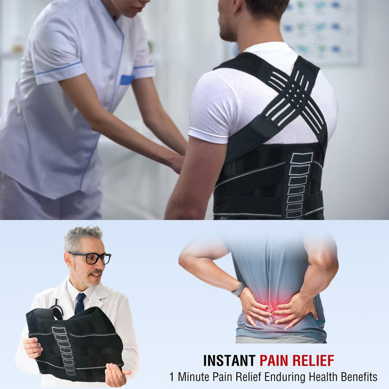 Back Brace Posture Corrector for Women and Men with Spine Vertical ...