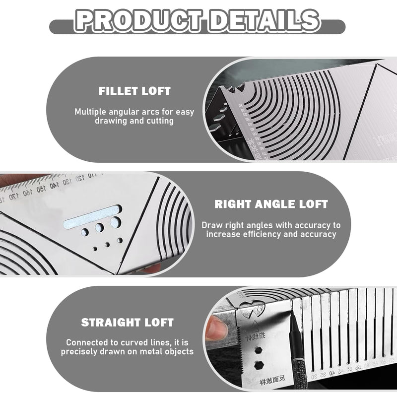 2 Pack Precision Flex Angle & Arc Marking Tool, Angle & Arc Marking To ...