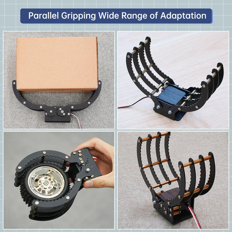 Robotic Claw Full Metal Wave Edge Clamp Robot Hand Gripper Grabber, 1L ...