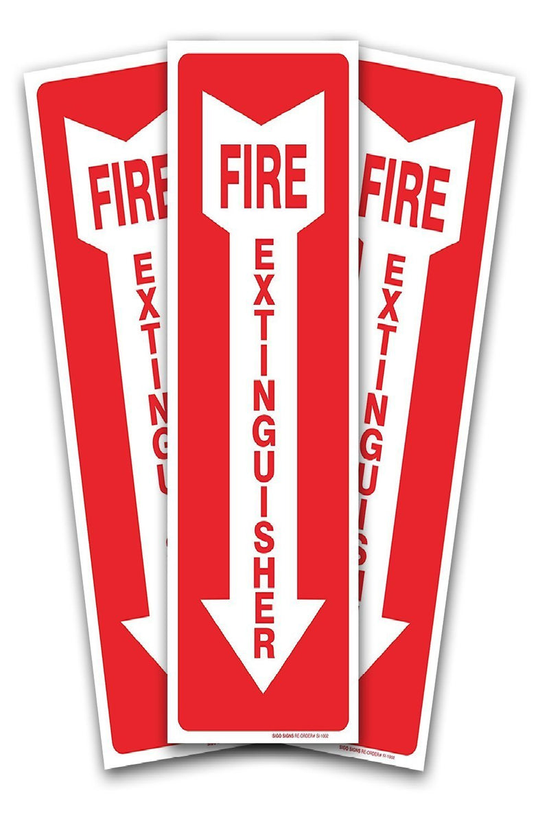 Fire Extinguisher Arrow Signs 3 Pack– NewNest Australia