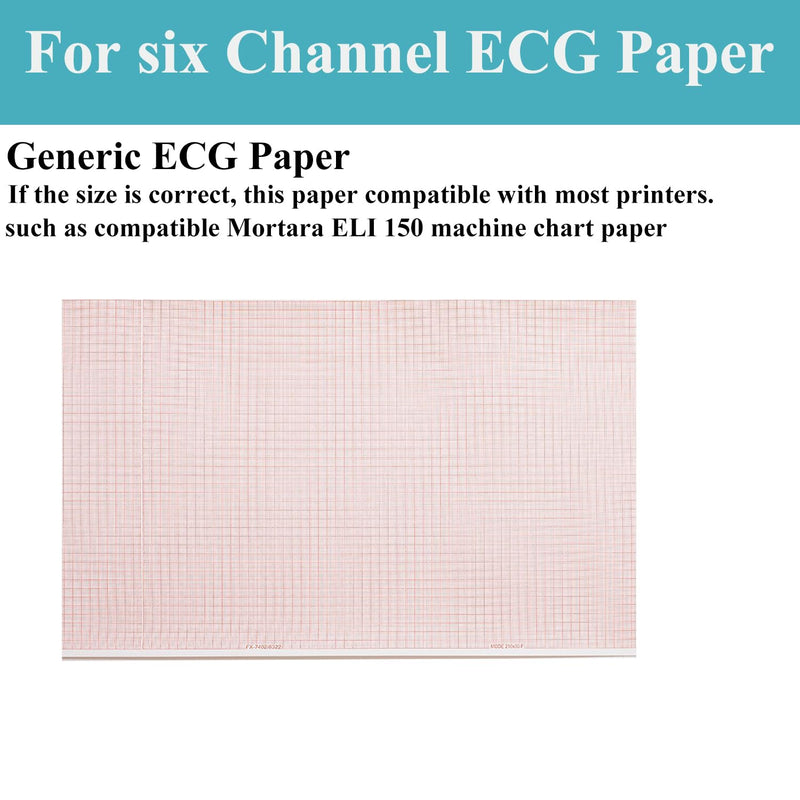EKG Paper, 108mm X 140mm X 140 Sheets, Thermal Recording Sheets for Ho ...