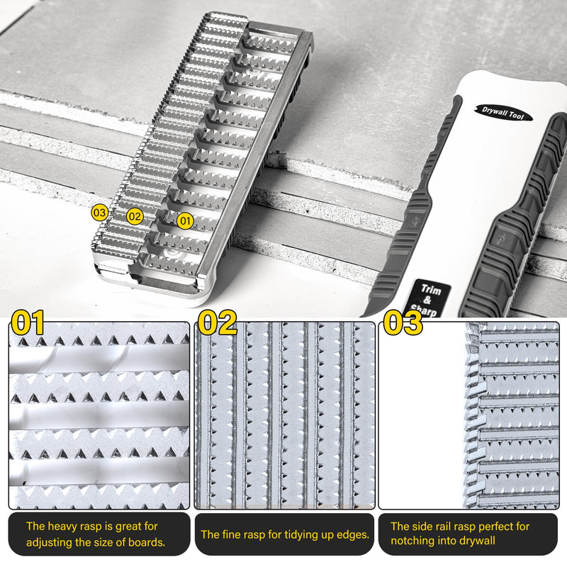 Drywall Rasp, Drywall Tools Rasp 7 inch Combination Sheetrock Tool wit ...