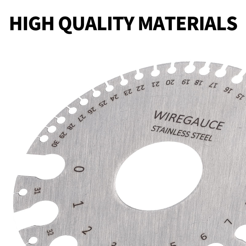 Metal Sheet Thickness Gauge & Dual-Sided Round Metal Sheet Gauge - Wir ...