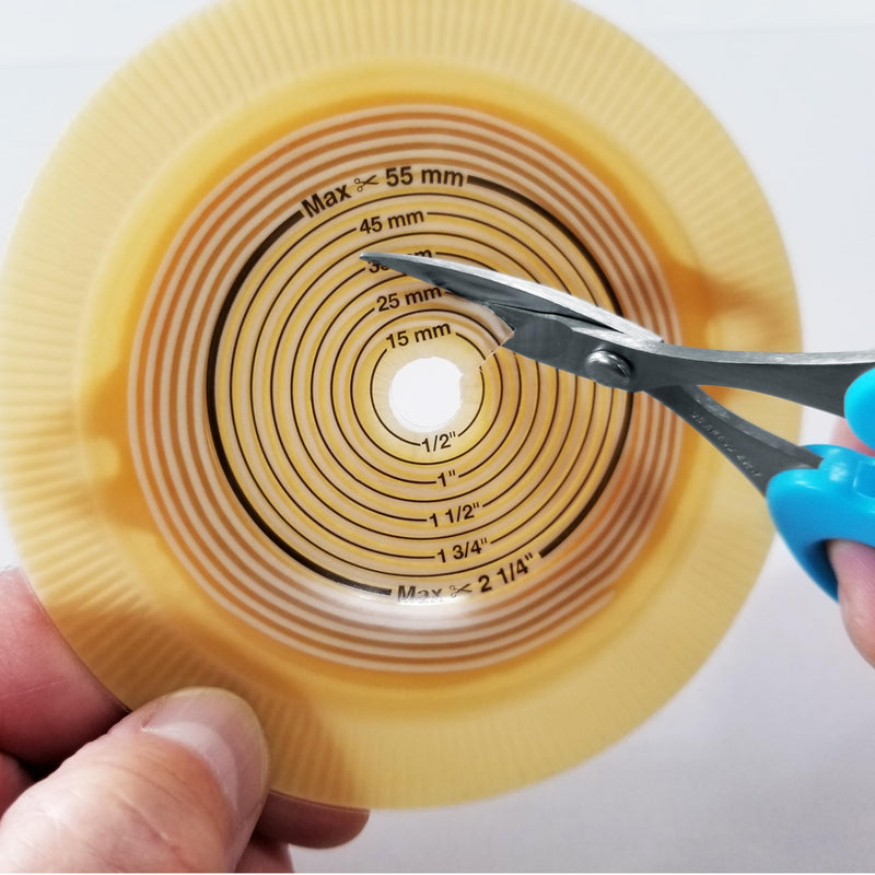 ALLEX Ostomy Scissors Curved Blunt Tips for Cutting Stoma Bag and Wafe ...