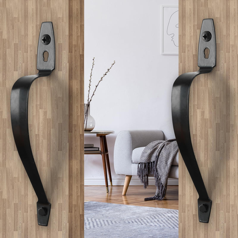 WellMade 10" Barn Door Handles Heavy Duty,Gate Handle for Wooden Fence ...