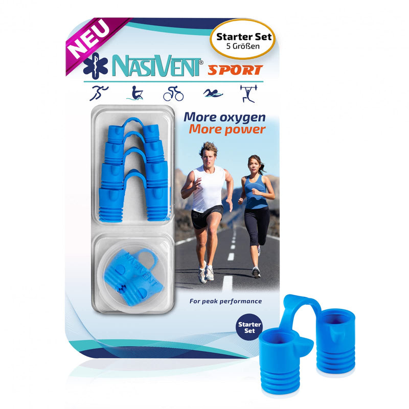 Nasivent Sport - Premium Nose Dilator - Starter Set - Sky Blue - Impro ...