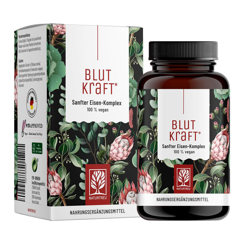 Iron complex with vitamin C and fennel vegan - 120 capsules against ir ...