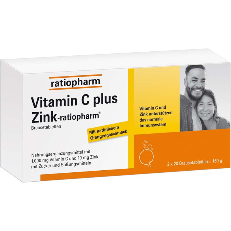 Vitamin C Plus Zinc ratiopharm effervescent tablets 40 pieces– NewNest ...