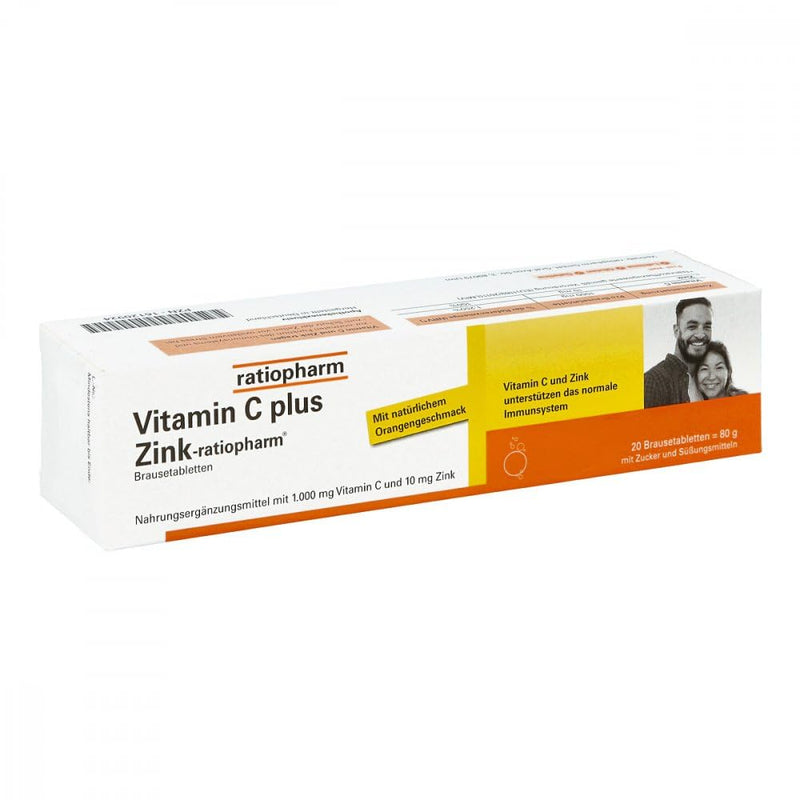 Vitamin C Plus Zinc ratiopharm effervescent tablets 20 pieces– NewNest ...
