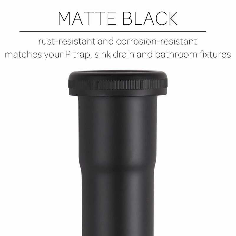 Brass Slip Joint Extension Tube 1-1/4” OD x 12” with Nut and Rubber Wa ...