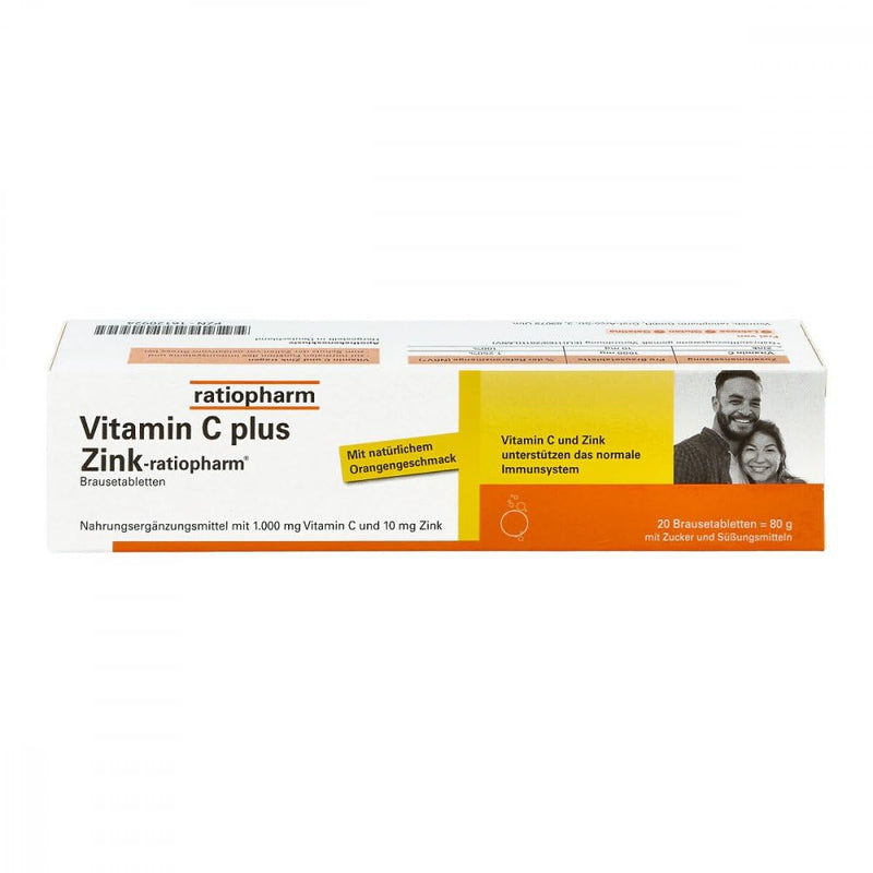 Vitamin C Plus Zinc ratiopharm effervescent tablets 20 pieces– NewNest ...
