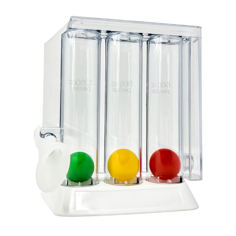 3-chamber breathing trainer, respiratory trainer for speech therapy, t ...