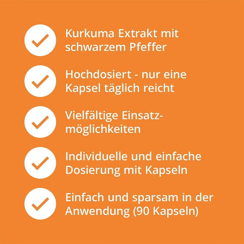 Turmeric capsules + pepper curcumin high dosage 90 pieces– NewNest ...
