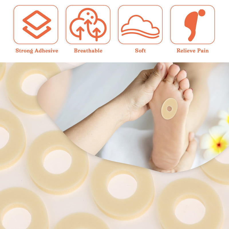 Giantree Corn Plasters, Pack of 60 Soft Latex Foam Foam Callus Cushion ...