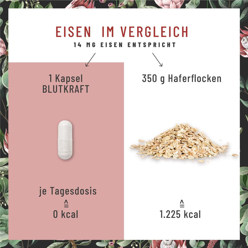 Iron complex with vitamin C and fennel vegan - 120 capsules against ir ...