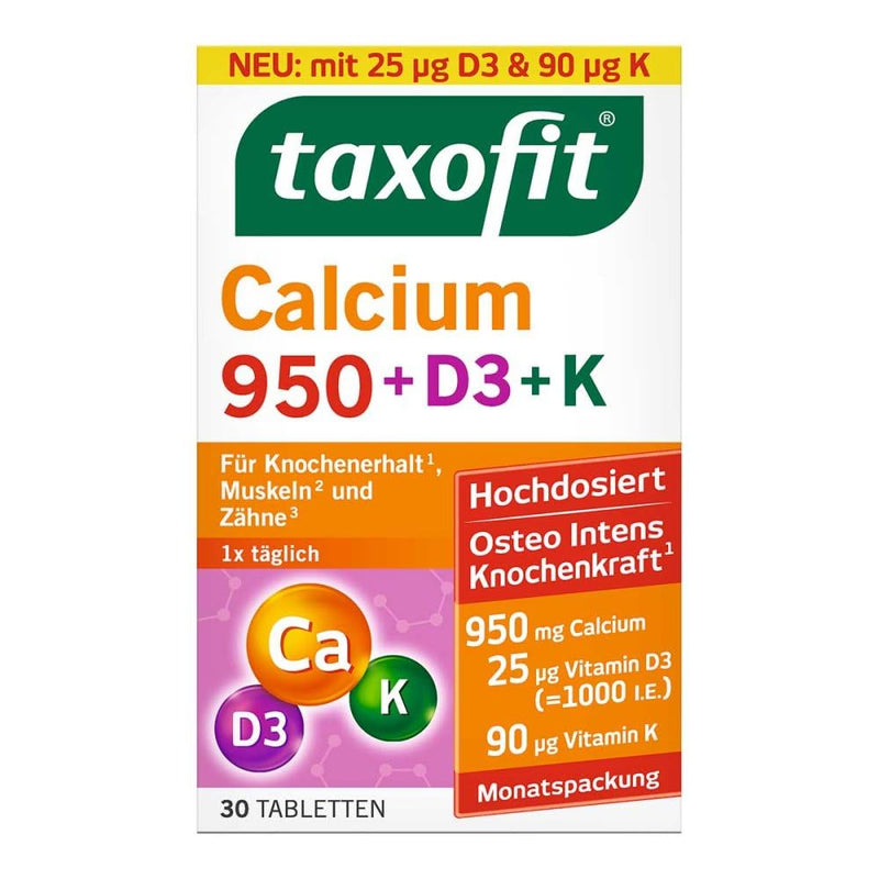 Taxofit Calcium 950+D3+K tablets 30 pcs– NewNest Australia