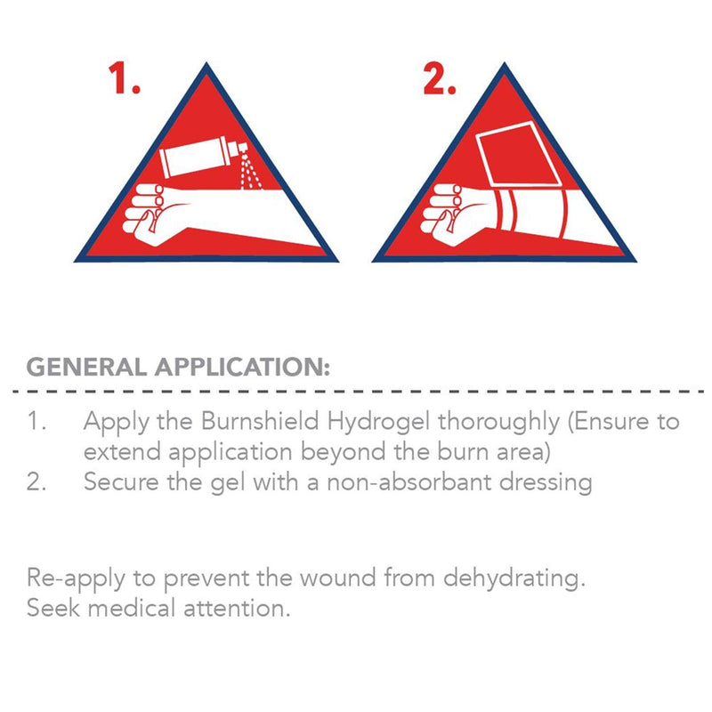 Burnshield Sterile Trauma Fire Burn Hydrogel Spray Bottle - 1.8 oz ...