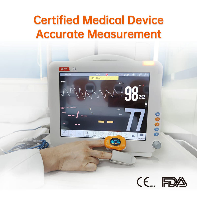 BLT M70A Pediatric Pulse Oximeter Fingertip, Oxygen Monitor for Kids ...