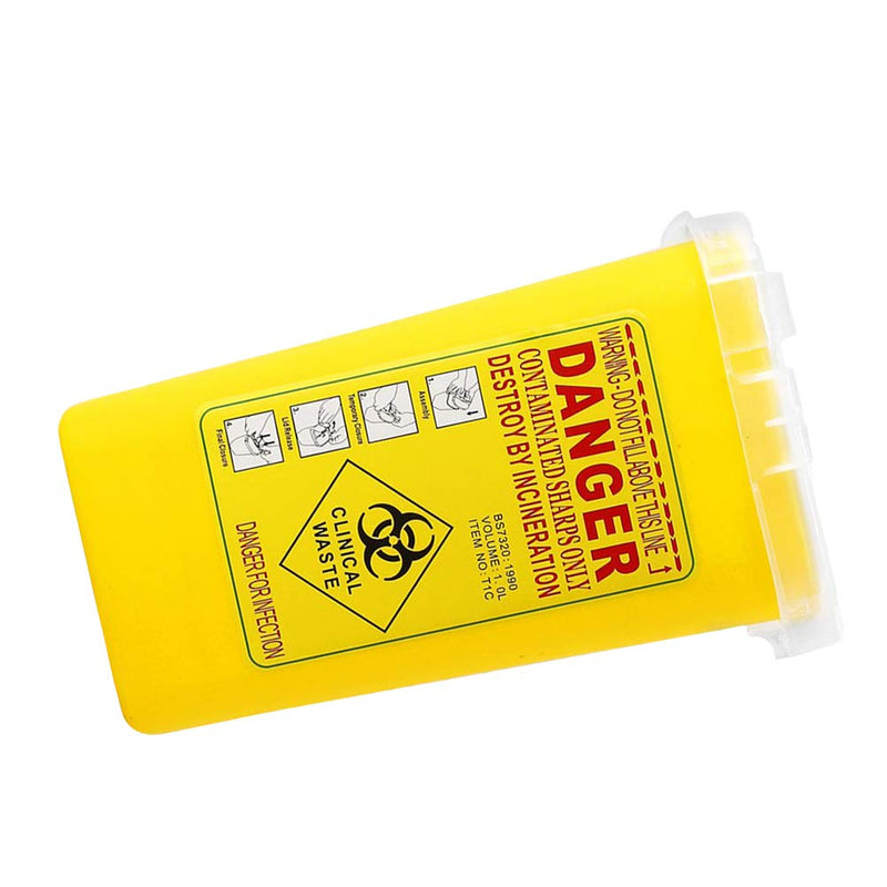 Supvox Syringe Bucket Sharps Container Box Waste Bin Needle Disposal C ...