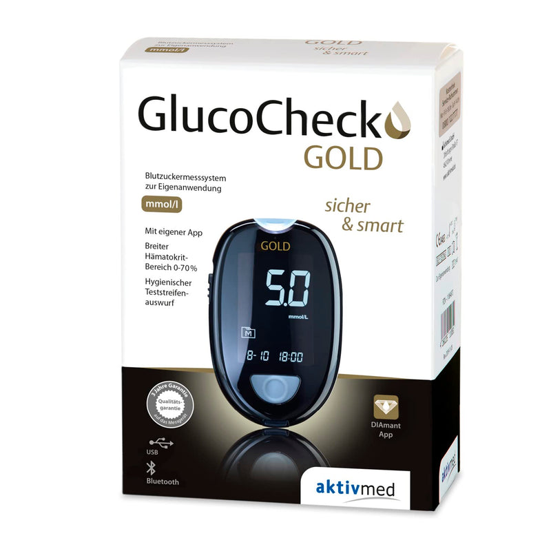 GlucoCheck Gold Blood Glucose Monitor (mmol/l)– NewNest Australia