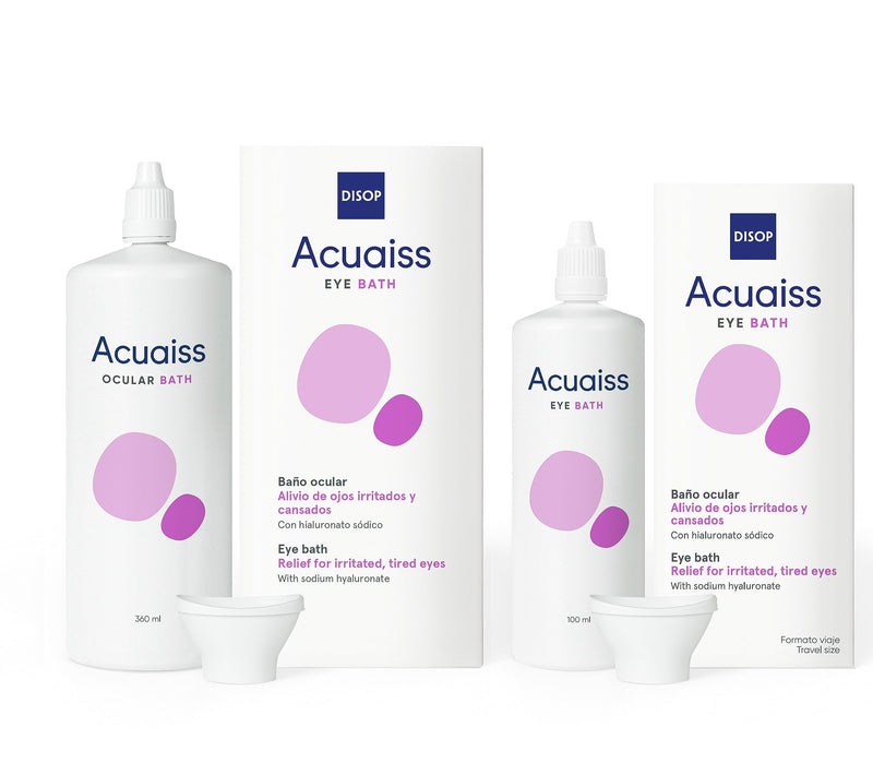 Acuaiss Eye Bath with Hyaluronic Acid, Eye Wash, 360 ml (360 ml) 360 m ...