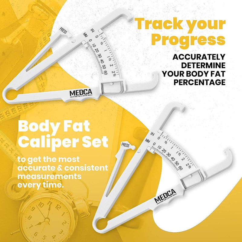Skinfold Body Fat Caliper - Skin Fold Body Fat Analyzer and Handheld B ...