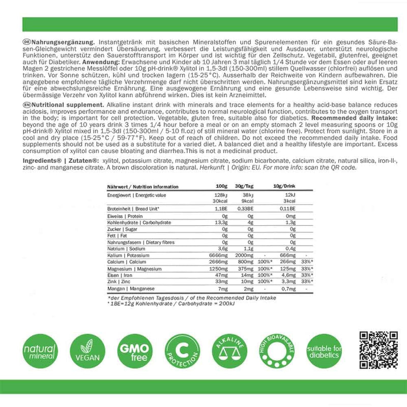 EnergyBalance pH drink - powder xylitol alkaline drink - alkaline nutr ...