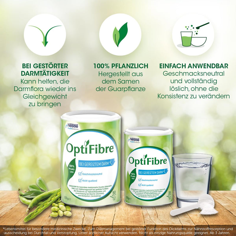OptiFibre 250g can of soluble fiber for irritated intestines, can rest ...