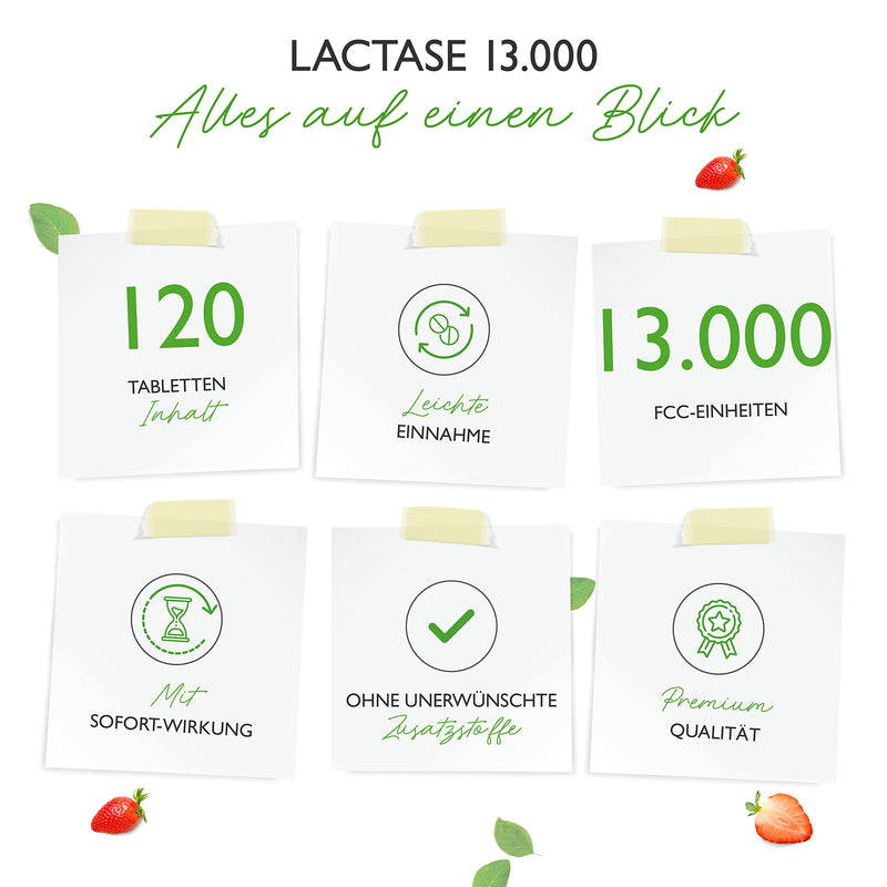 Lactase 13,000 Depot - 120 tablets with depot effect (Sepismart® Slow ...