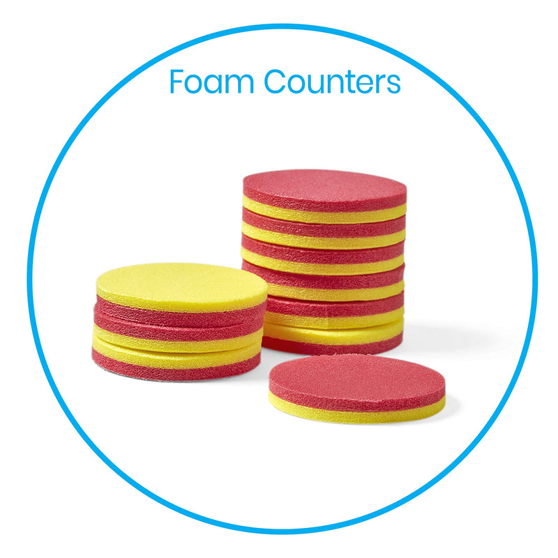 hand2mind Foam Two-Color Counters, Red and Yellow Counters, Counting ...